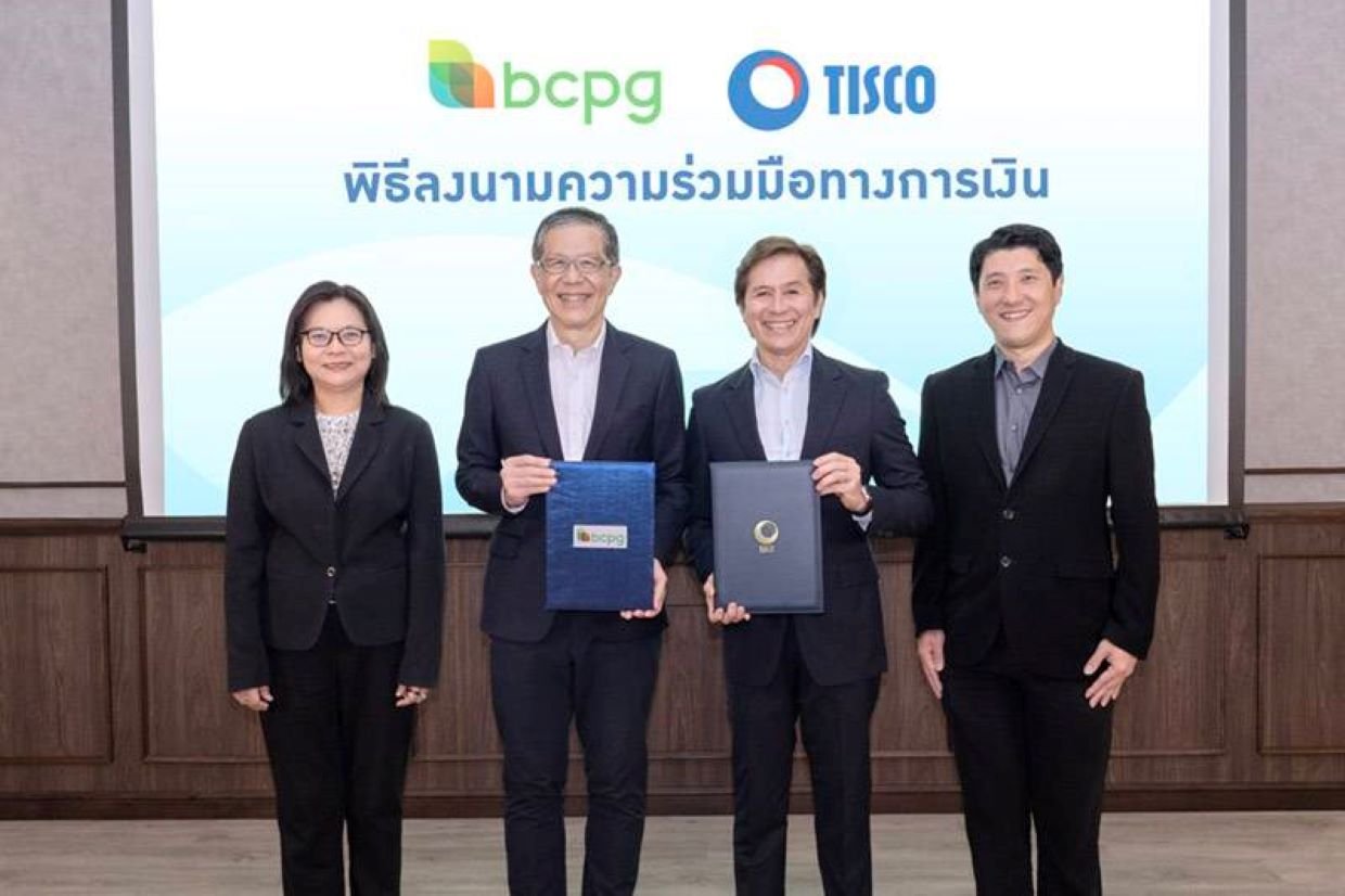 TISCO สนับสนุนสินเชื่อ 4,200 ล้านบาท ให้ BCPG ขยายธุรกิจพลังงานสะอาด