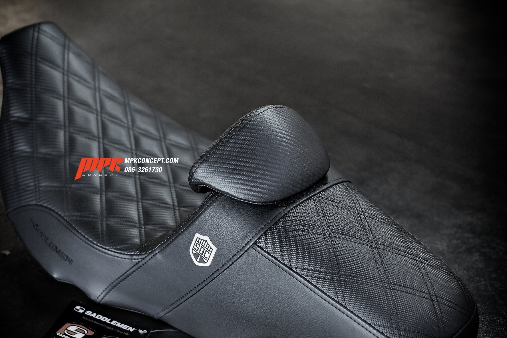 SADDLEMEN Seat-Pro Series SDC Performance with Backrest-Full Lattice ...