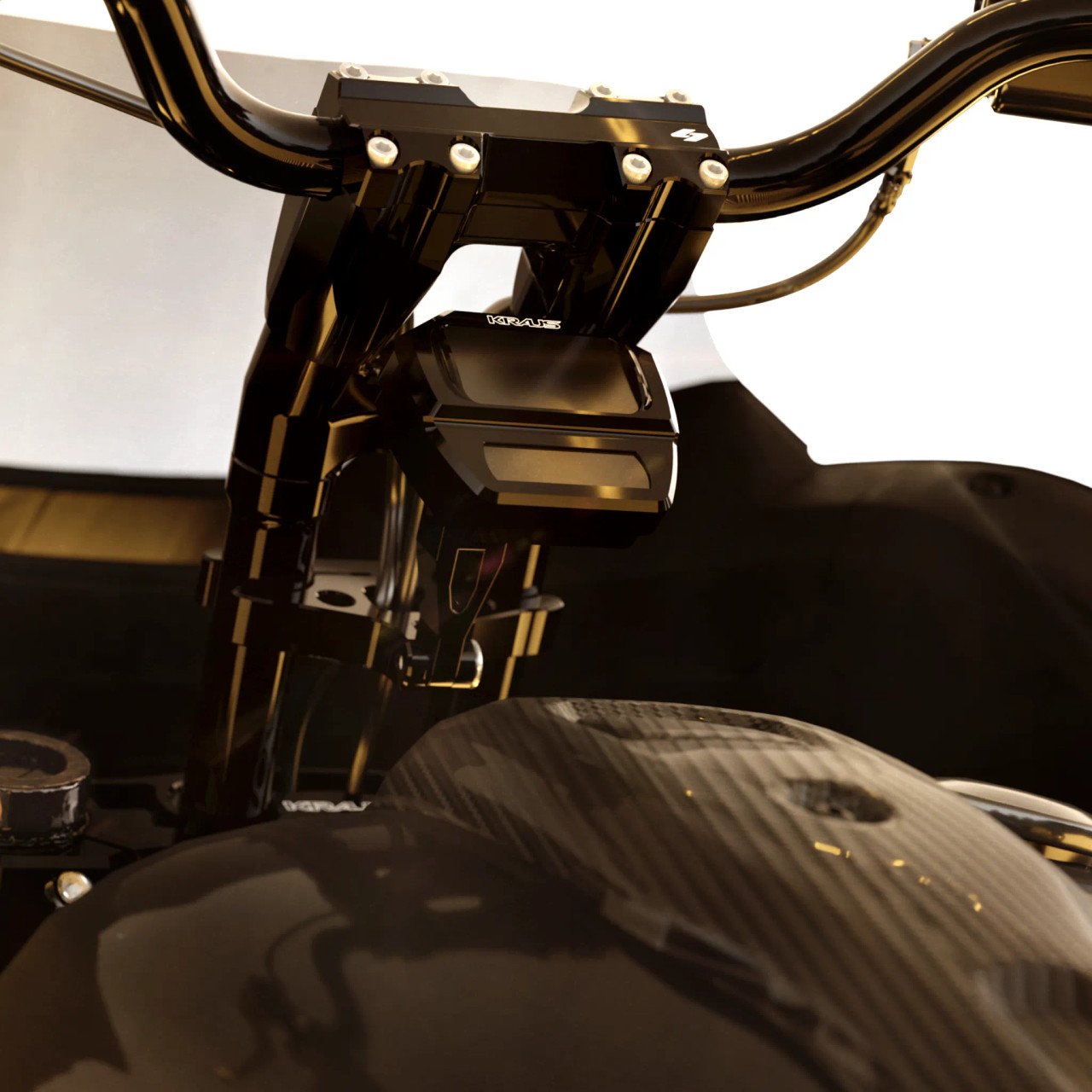 KRAUS SOFTAIL DIGITAL GAUGE BEZEL HARLEY DAVIDSON SOFTAIL STANDARD ...