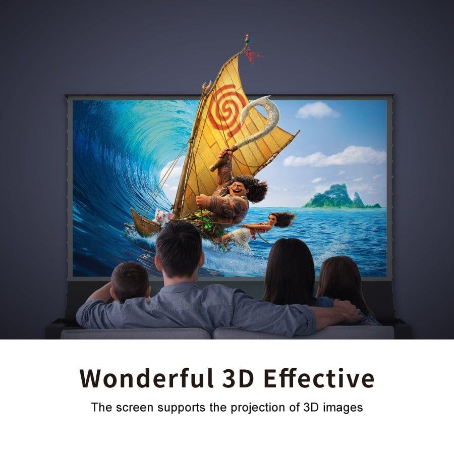 VIVIDSTORM S PRO 130" Motorized Tension Floor Rising UST ALR Projector ...