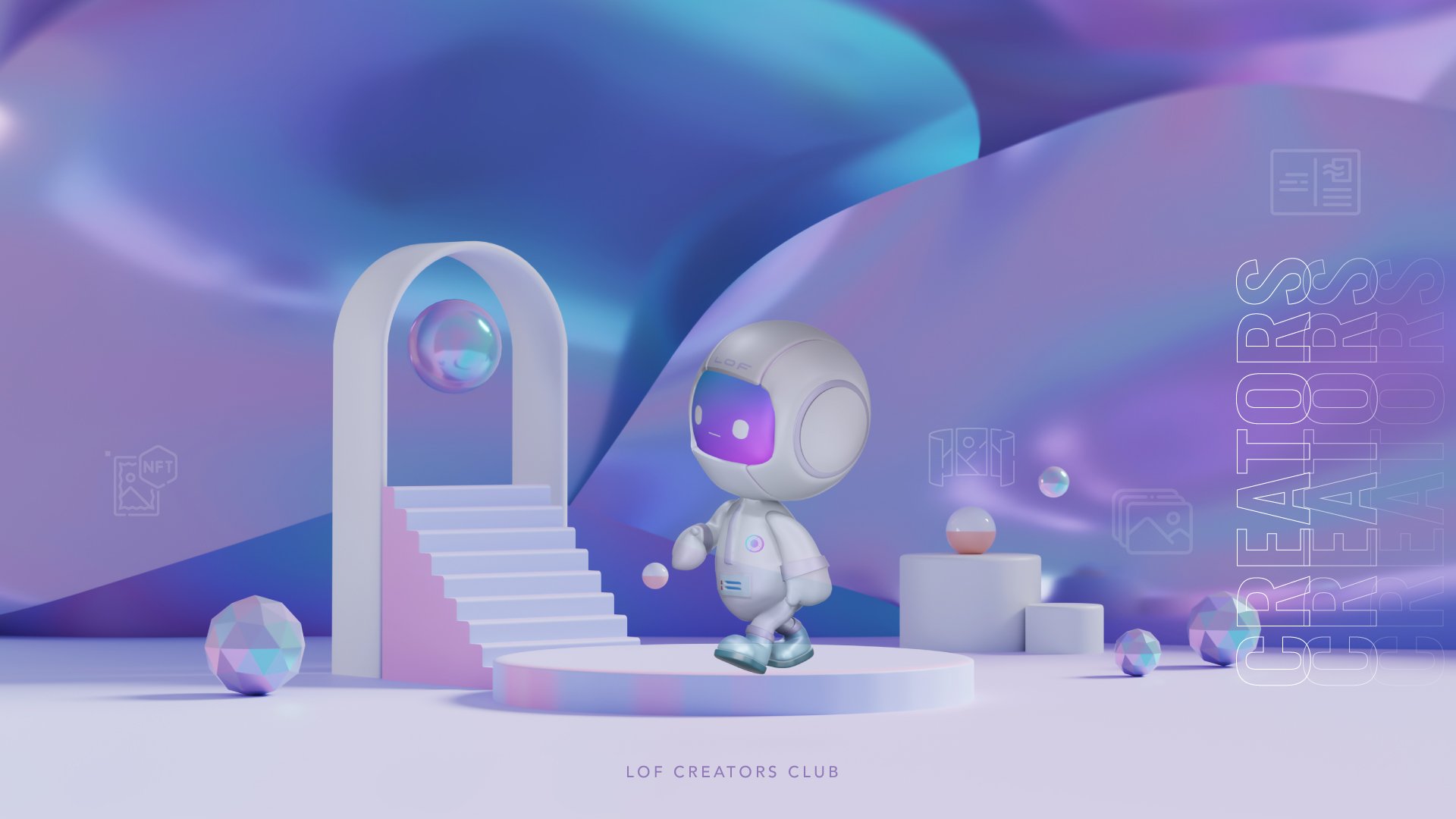 The portal to the realm of digital art works
