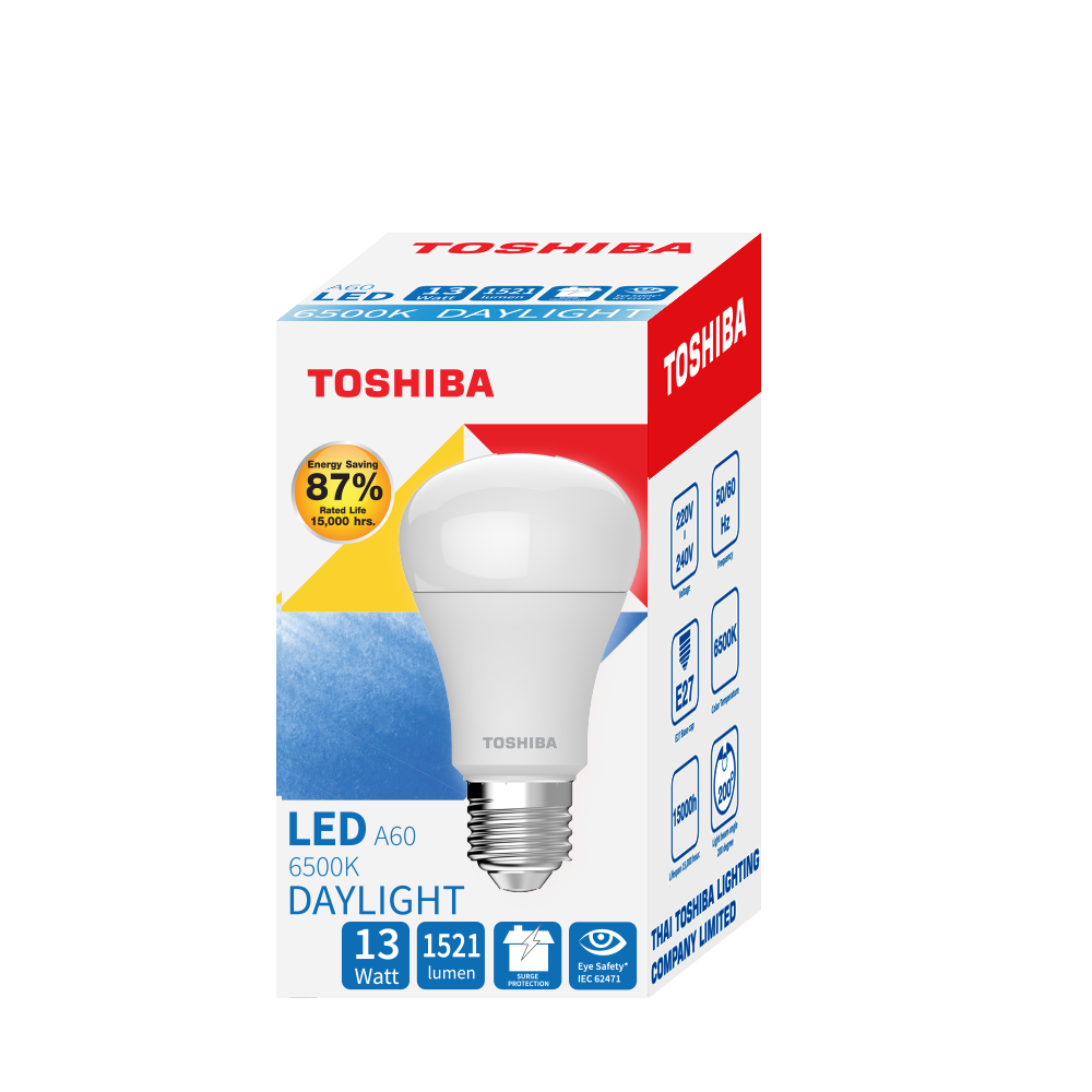 TOSHIBA LED A-BULB A60 G7 13W ขั้ว E27