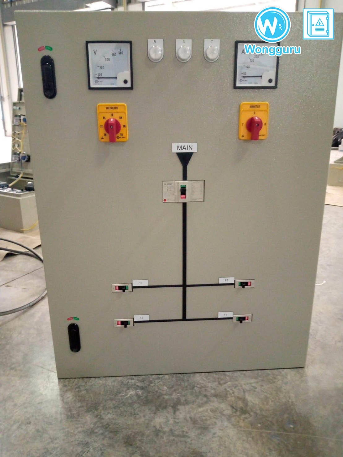 ตู้ควบคุมไฟฟ้าหลัก (MDB)-DB Panel Main 250A Feeder 80A - wongguru