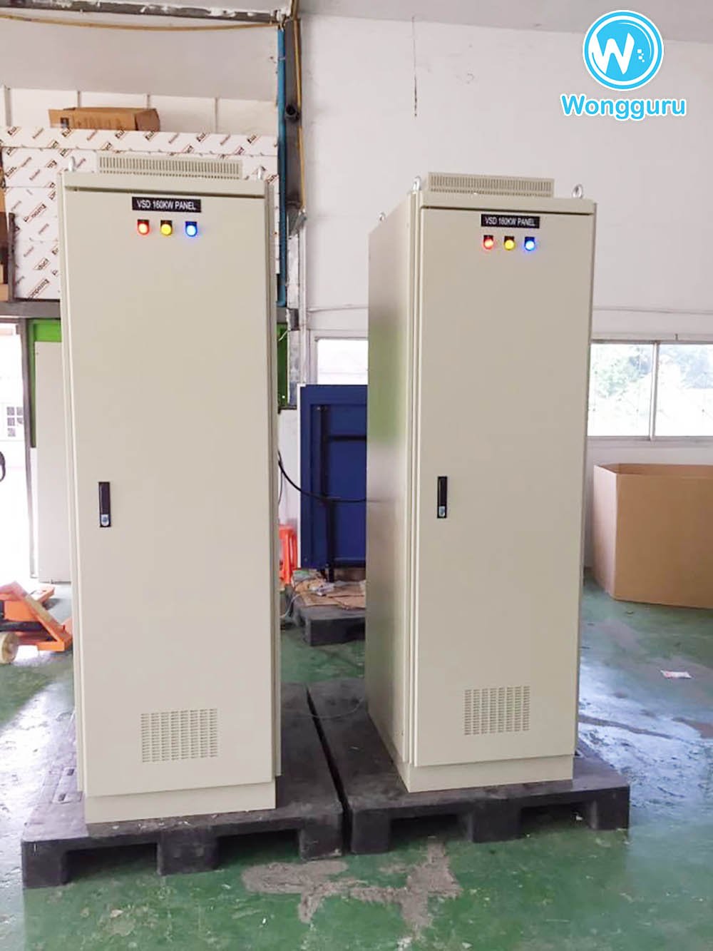 ตู้คอนโทรลเครื่องจักร(MCC)-VSD Panel 160KW - wongguru