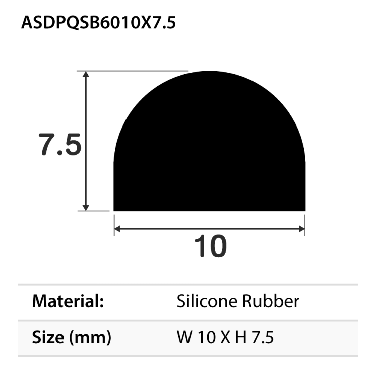 Rubber Extrusion D-Profiles - ptiglobalproducts