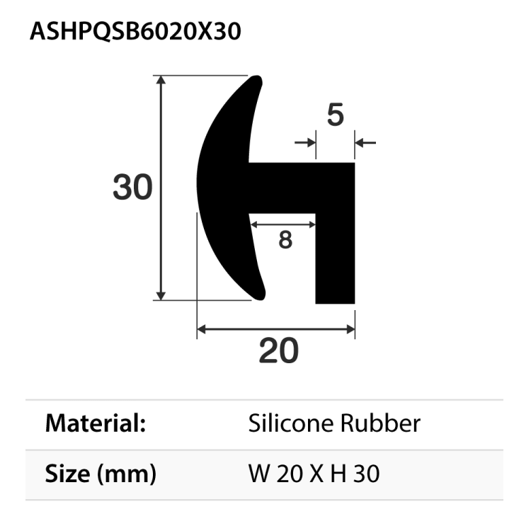 Rubber Extrusion H-Profiles
