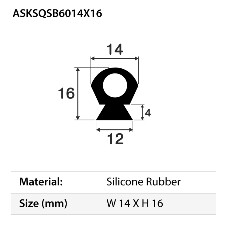Rubber Extrusion Keyhole-Section - ptiglobalproducts