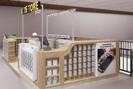 ออกแบบ ผลิต และติดตั้งร้าน : ร้าน K IT Store