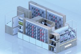 ออกแบบ ผลิต และติดตั้งร้าน : ร้าน NK Mobile แม่สอด จ.ตาก - furstudio-design