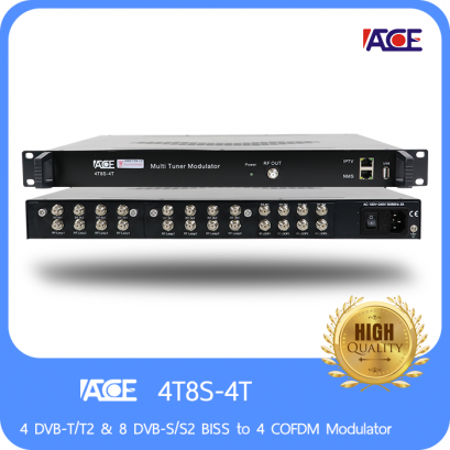 DVB-S/S2 & DVB-T/T2 Tuner to IP & Digital TV Modulator - hstn